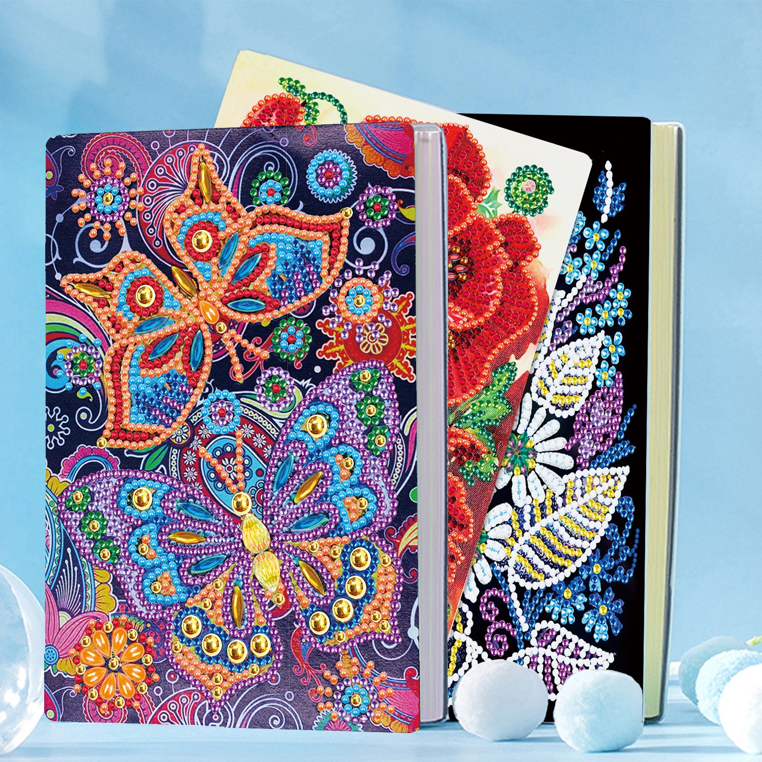 A5 5D Notebook DIY Special Shape Rhinestone Diary Book | Butterfly