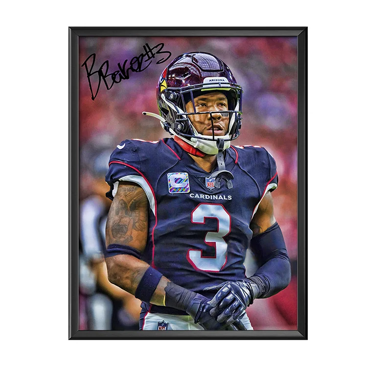 Budda Baker-Arizona Cardinals Poster Art Autographed