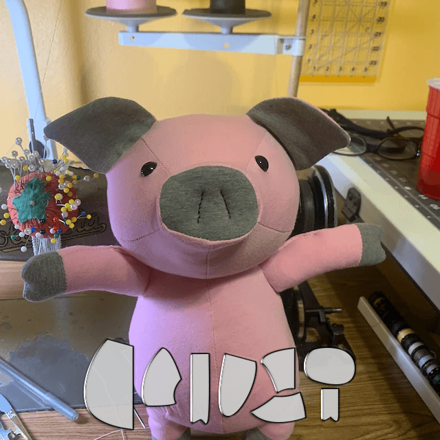 Stuffed Piggy Template Ruler Set - With Instructions