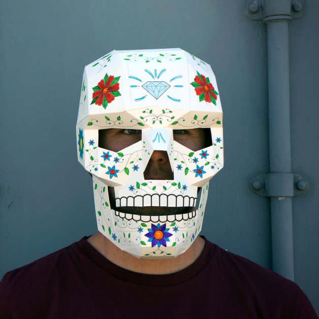 3D Skull Mask Template Set-With Instructions