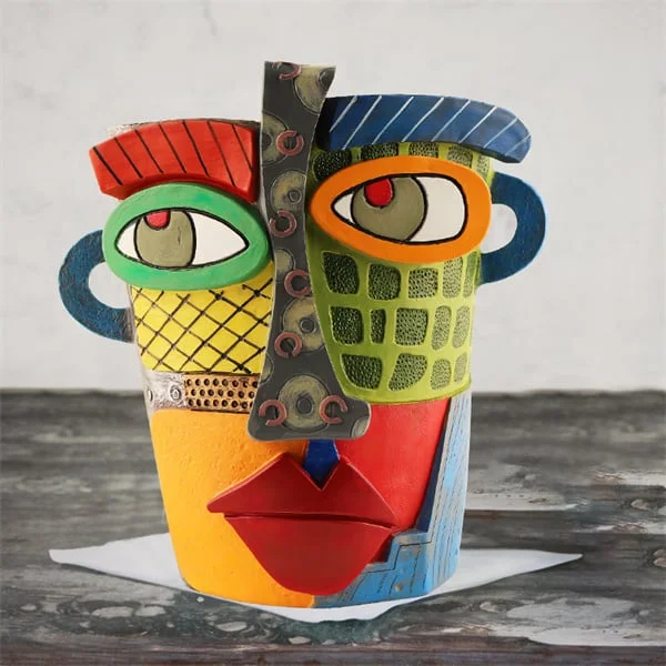🪴🌸Spring sale 50% off🌺 - handmade picasso brutalist abstract beauty ...