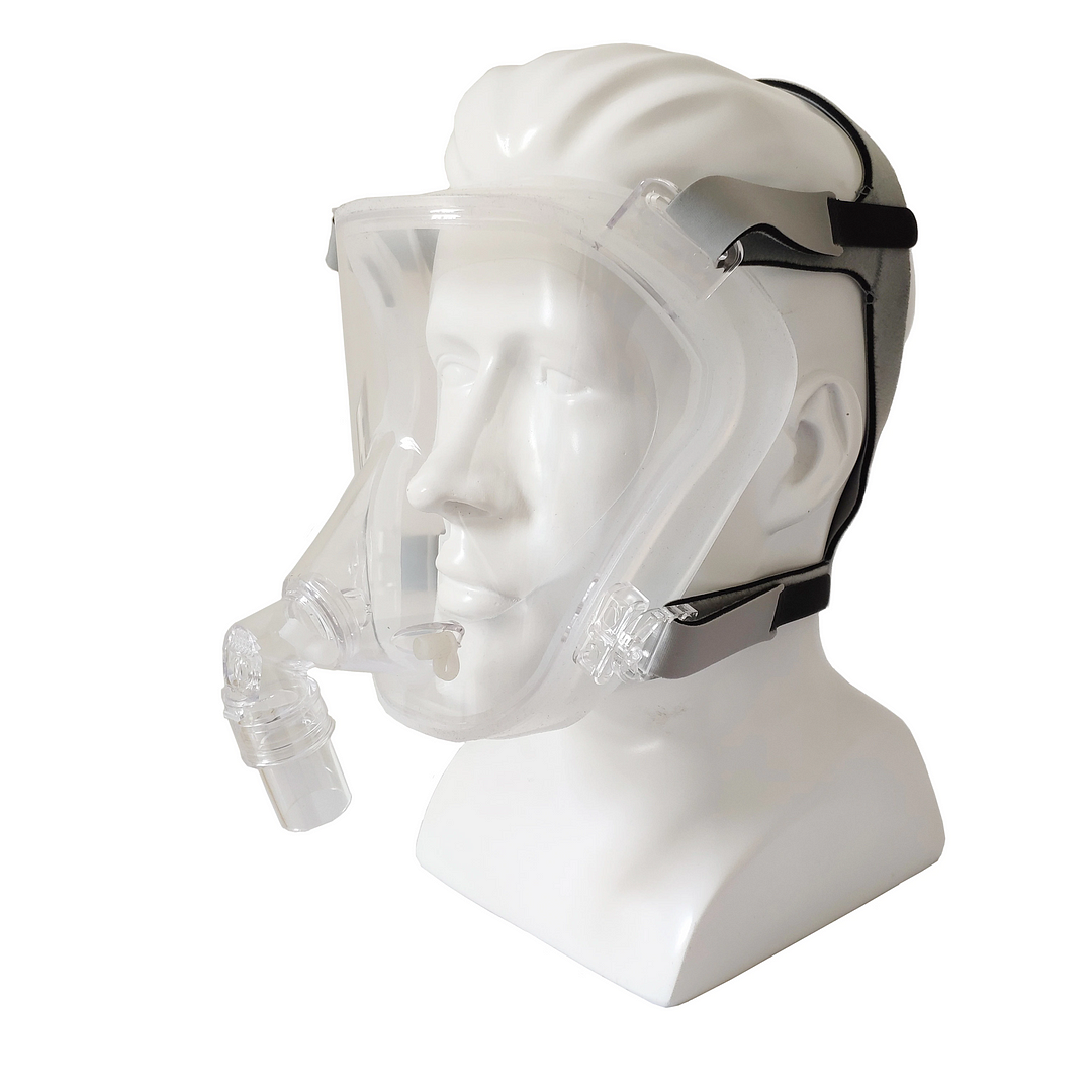 New CPAP Full Face Transparent Mask with Sleep Bandage for Anti Snoring