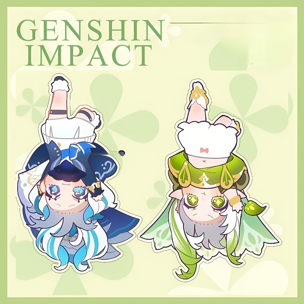 Genshin Impact Furina Nahida Keychain Bag Pendant Accessories