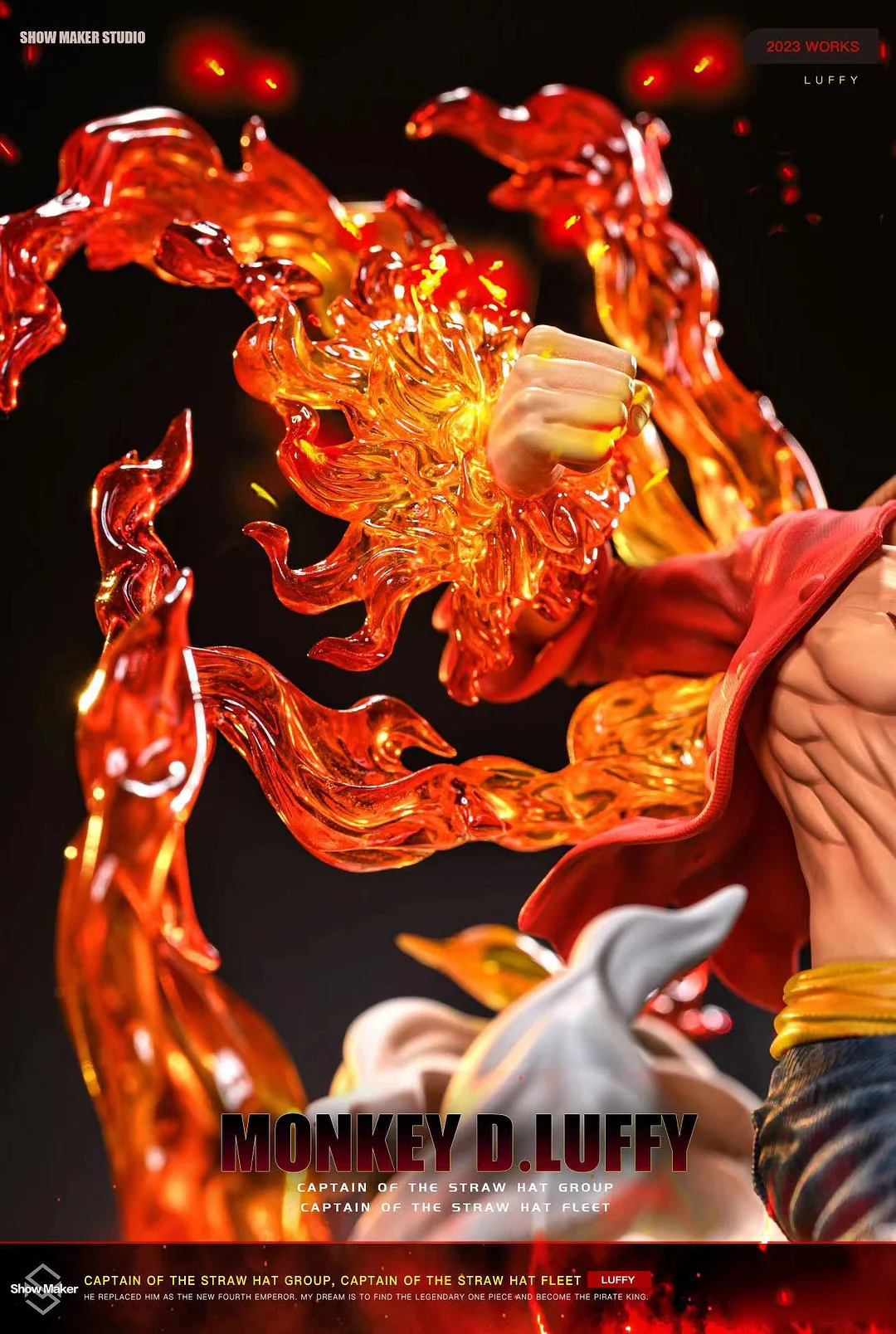 1/6 Scale Red Hawk Monkey D. Luffy - ONE PIECE Resin Statue - ShowMaker ...