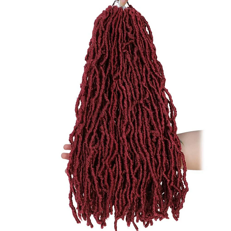 Colorful Butterfly Locs Crochet Hair Violet Faux Locs