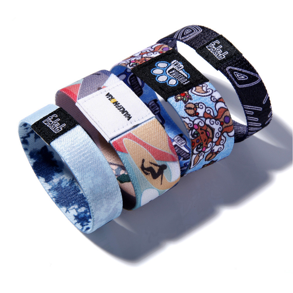 High quality custom nfc stretch wrist band for events shows meetings