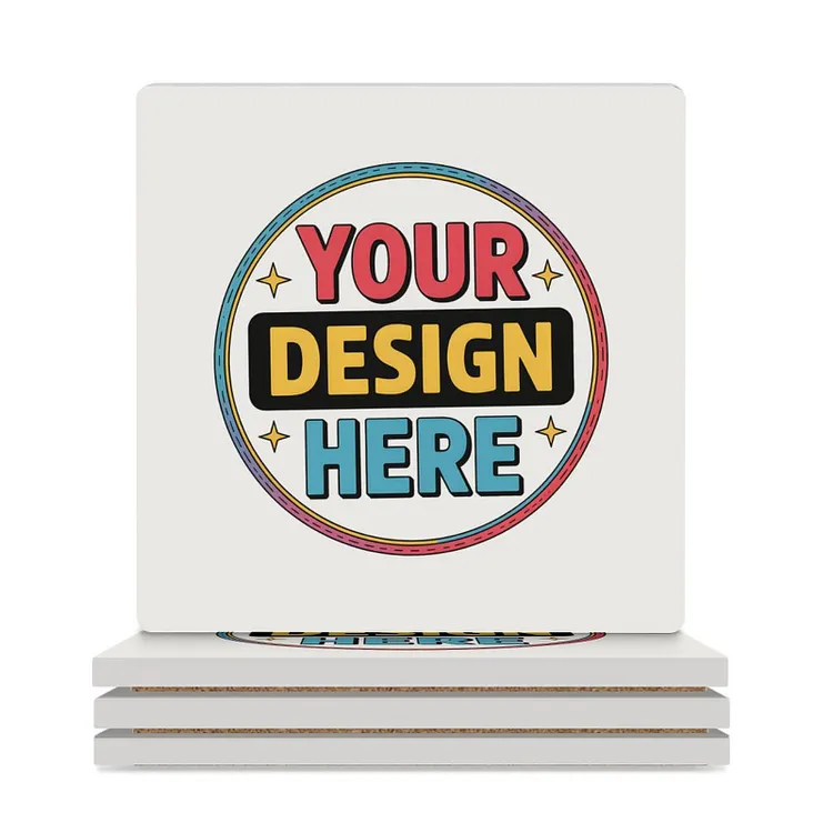 Personalized Custom Square Ceramic Coasters Great for Family Gifts