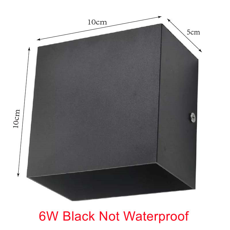 6W 12W Outdoor Waterproof IP65 Wall Lamp Modern LED Wall Light Indoor ...
