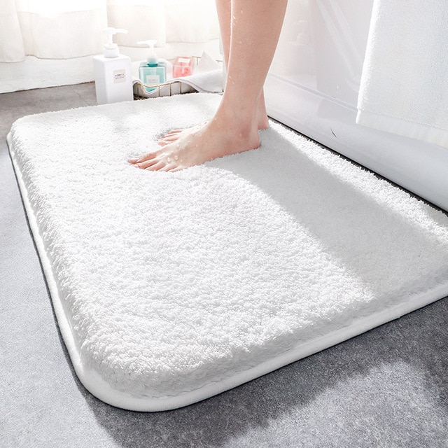 Nigikala Super Thick Fluff Fiber Bath Mat Shower Room Rugs Mats ...