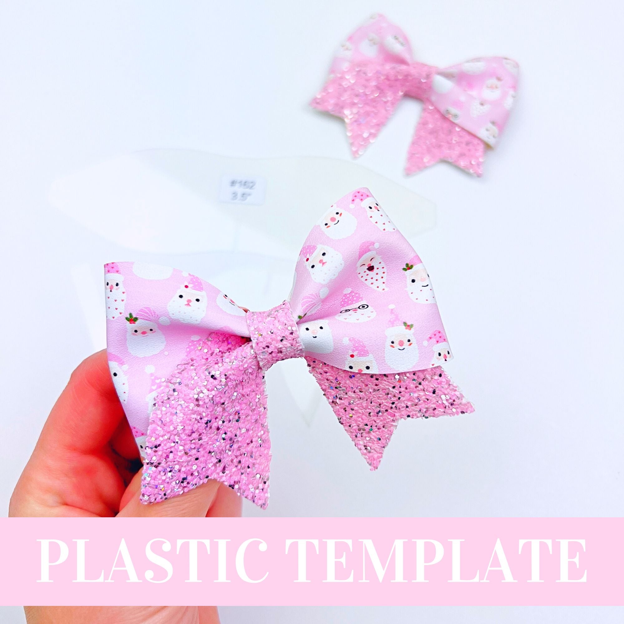Bow # 162 Plastic Hair Bow Template - 3 sizes - Pinch Hair Bow Template ...