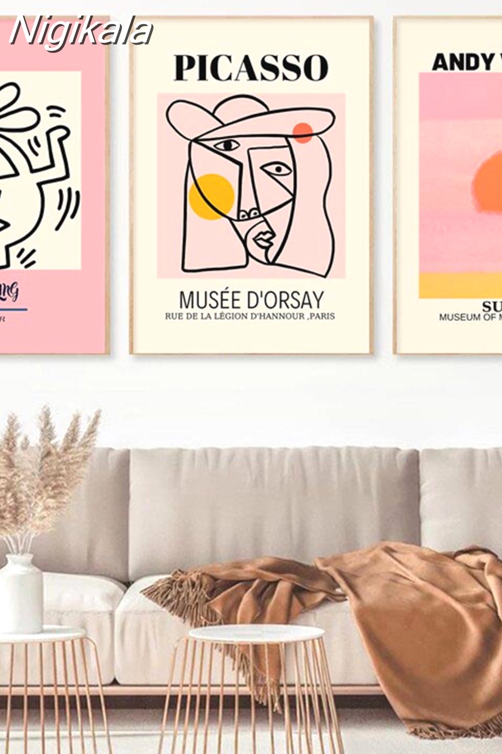 Nigikala Wall Art Picasso Poster and Print Keith Sunset Canvas Painting ...