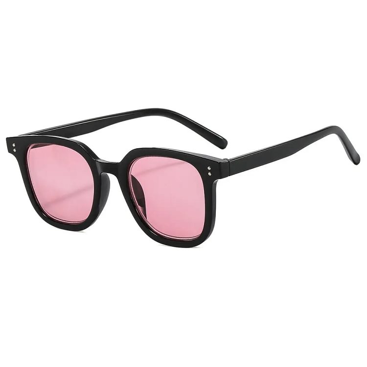 Myopia Sunglasses for Men Women Classic Square Black Frame Sun Glasses ...