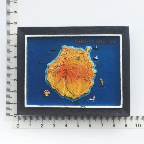 Nigikala Fridge Magnets 3d Frame Map of The Canary Islands Gran Canaria ...