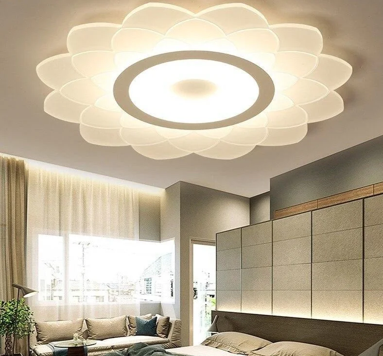 Led Home Lights For Living Room Modern LED Ceiling Lights With Remote ...