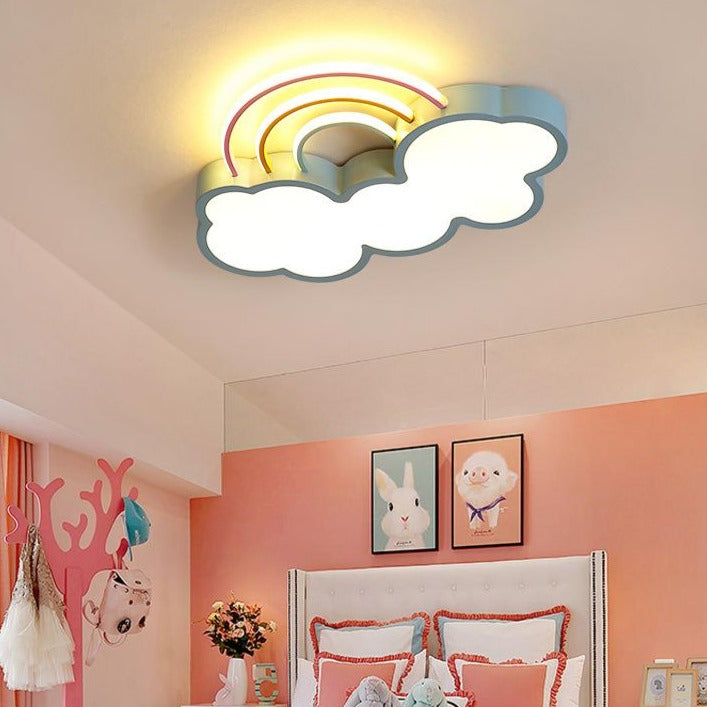 Children's lamp light in the bedroom simple modern boy and girl eye ...