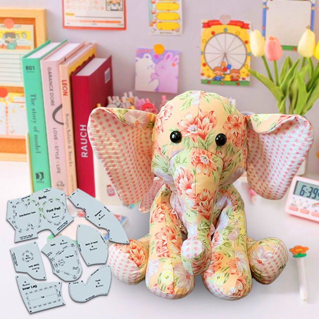 Huggable Elephant Pattern - PDF Instant Download