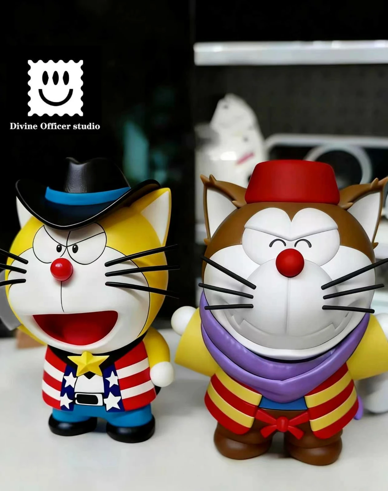 Dora The Kid & Dora-nichov - Doraemon Resin Statue - Divine Officer Studio