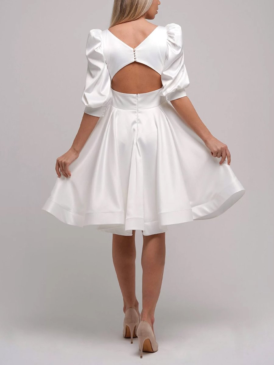 Minimalist Open Back Short Dress