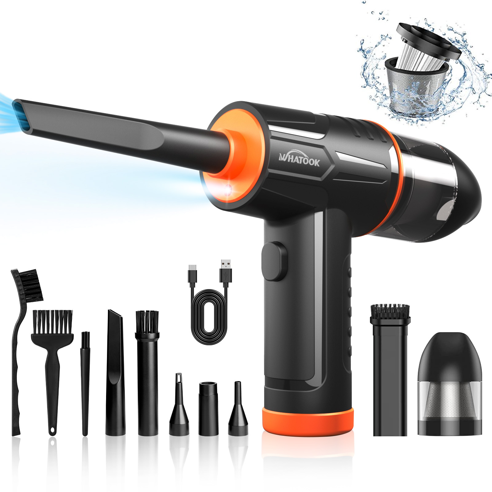 WHATOOK 2-in-1 Computer Vacuum Cleaner