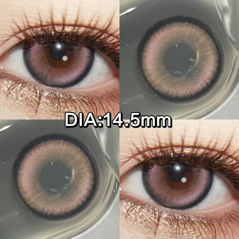 Peach Pink 14.5mm Contact Lenses(1 month wear)