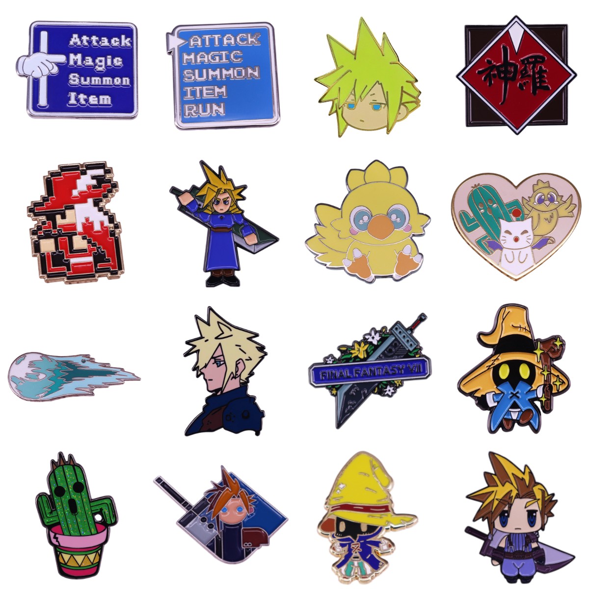 FINAL FANTASY、FF1, Space Warrior Role-playing Game Enamel Pin Lapel ...