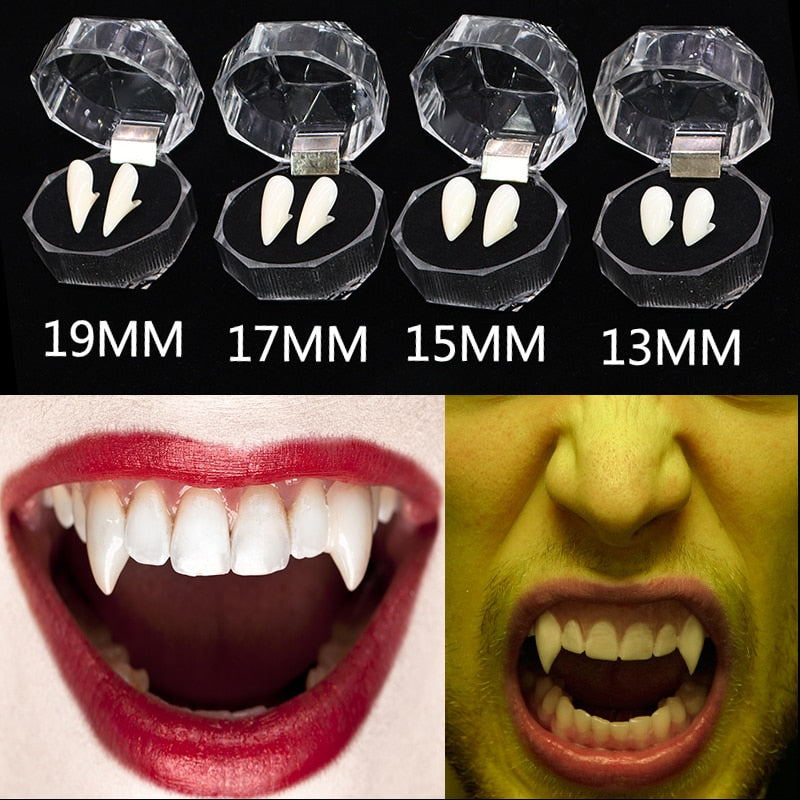 4 size Horrific Vampire Teeth Halloween Party Dentures Props DIY ...