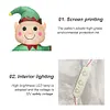 Inflatable Air Blown Up Elf 1.5M Cartoon Giant Elf Christmas Gift (US)