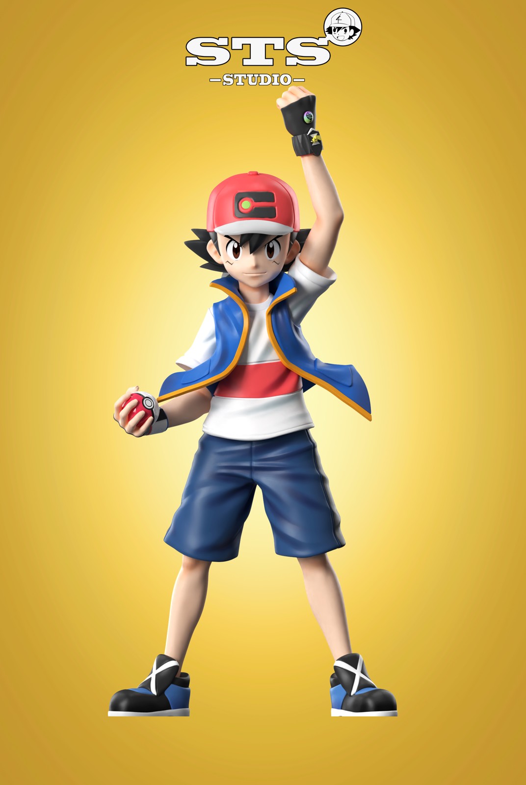 1/20 & 1/8 Scale World Zukan Eight Master Ash Ketchum - Pokemon Statue ...