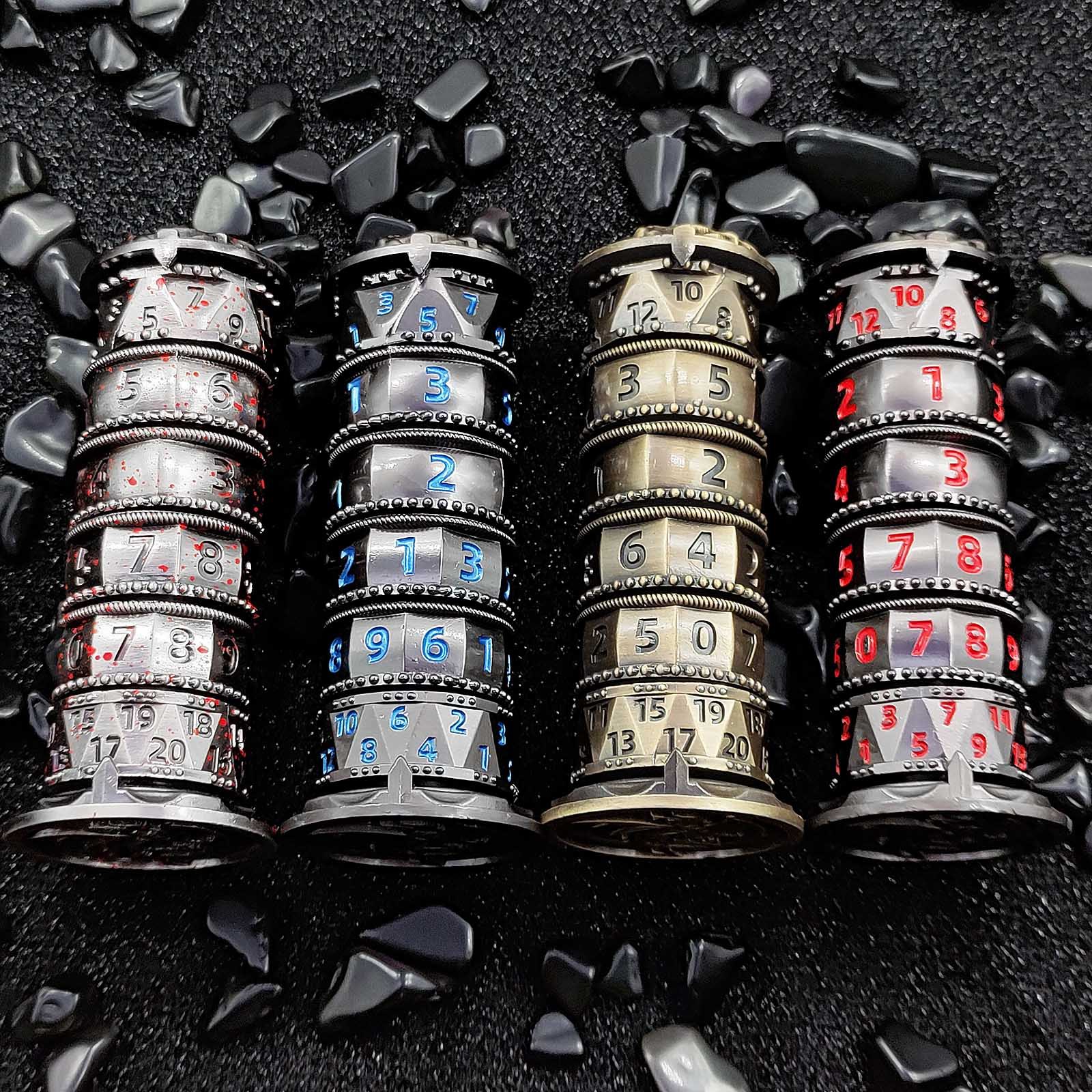 7 in 1 Metal Spin Dice, Metal DND Spin Dice - Unique Tabletop RPG ...