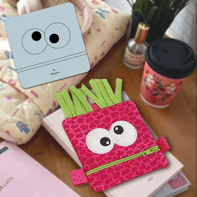 Monster Zipper Bag Sewing Template – Instructions Included