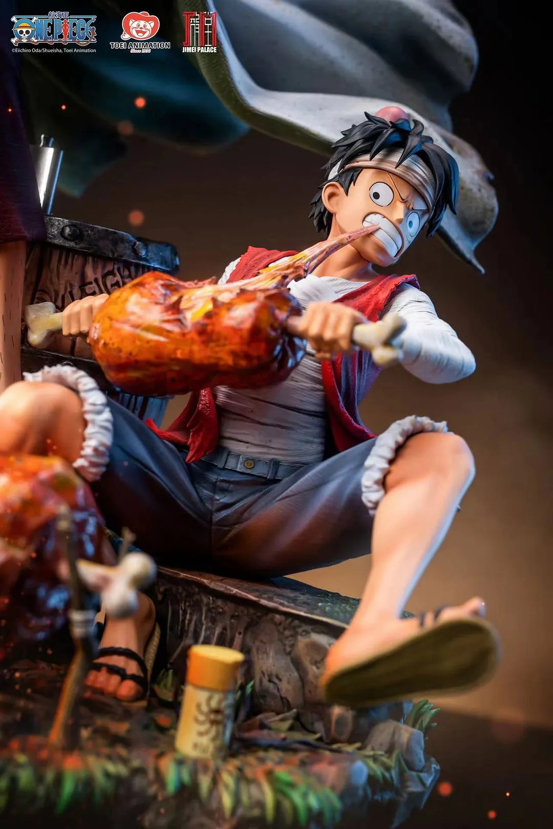 Licensed Monkey D. Luffy & Silvers Rayleigh - ONE PIECE Resin Statue ...