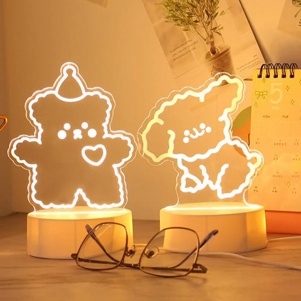 Cute 3D Acrylic Lamp