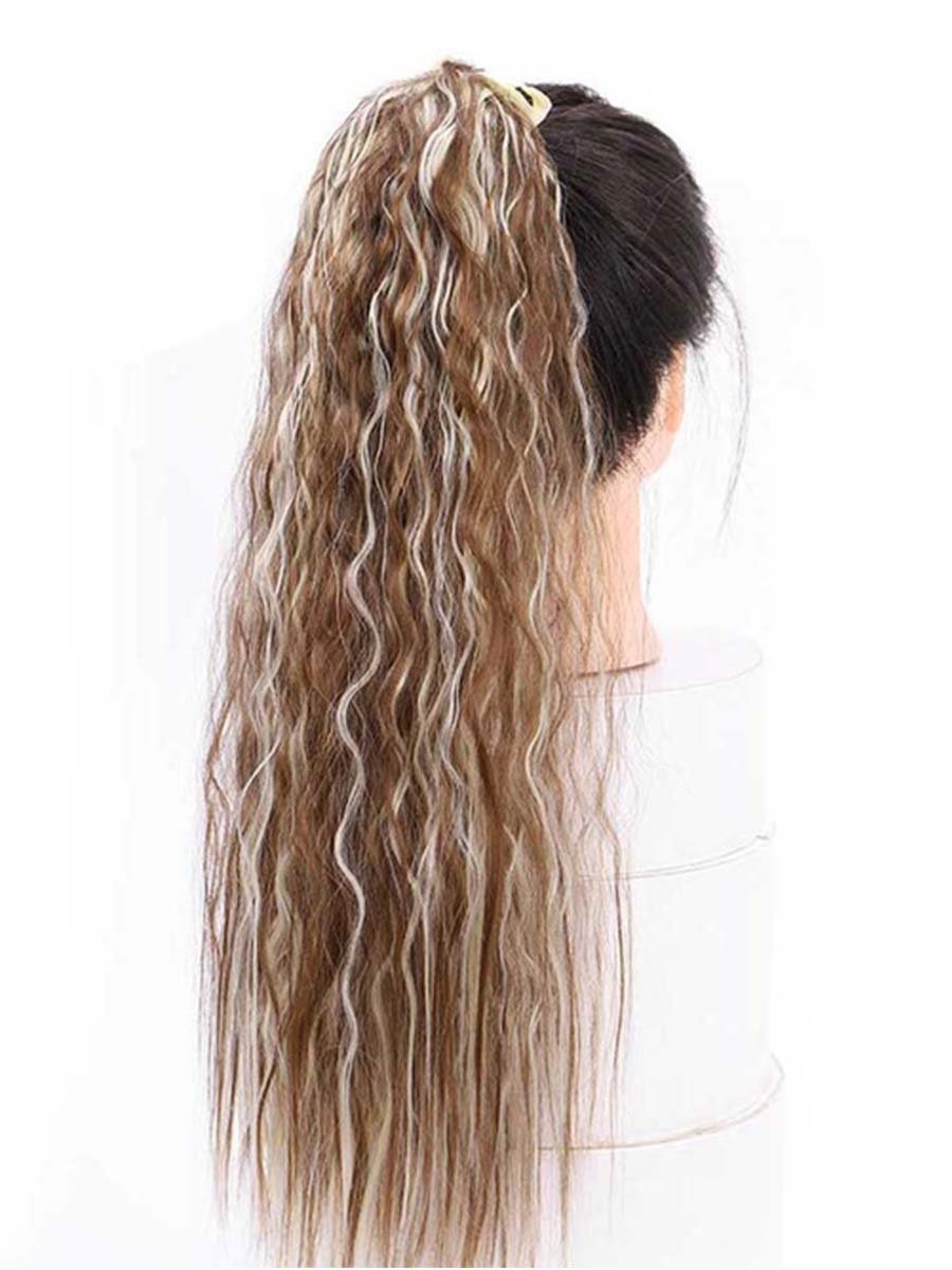 Extension Wig Long Curly Drawstring Ponytail