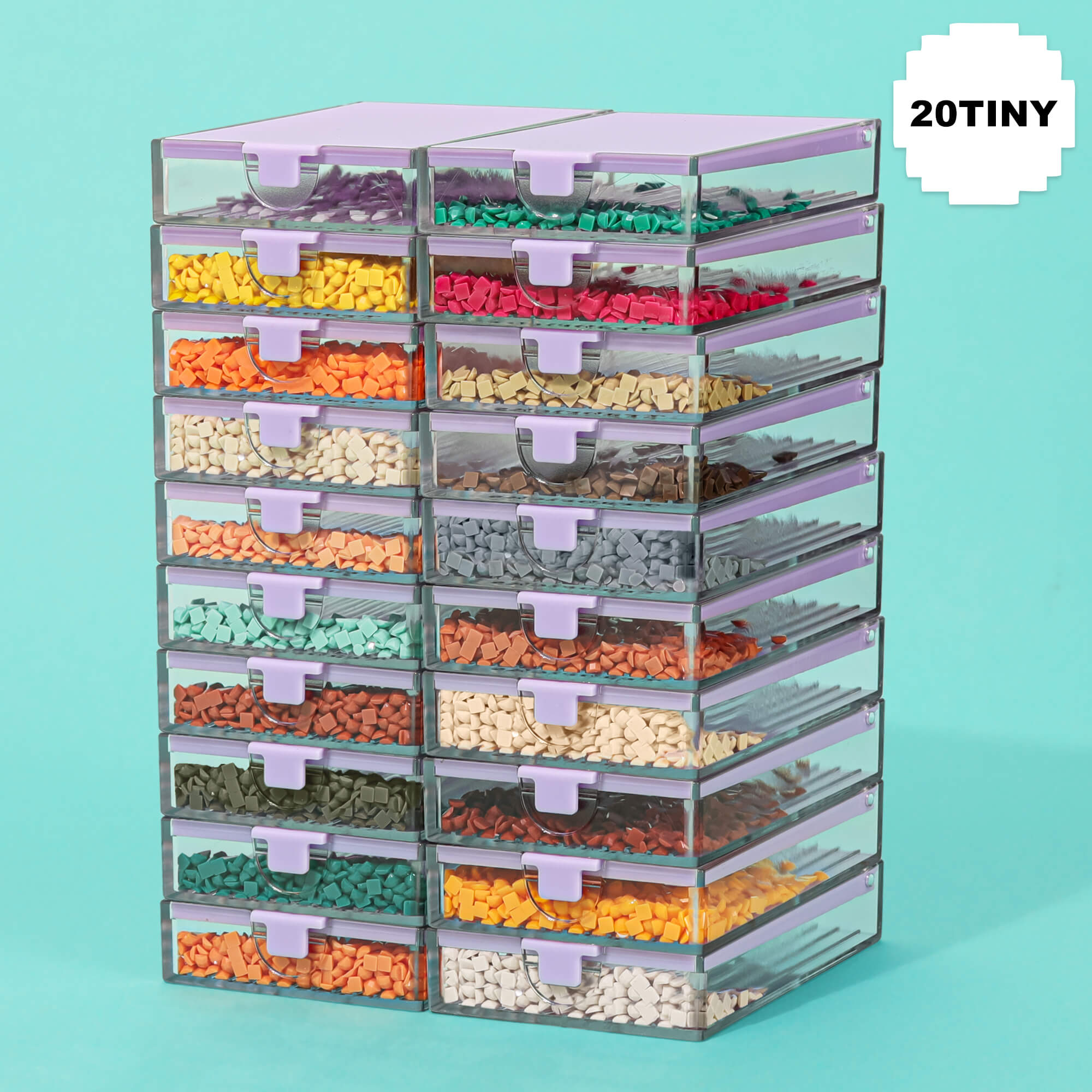 Cateared Trabricks, Stackable Diamond Art Trays With Lids, Diamond ...