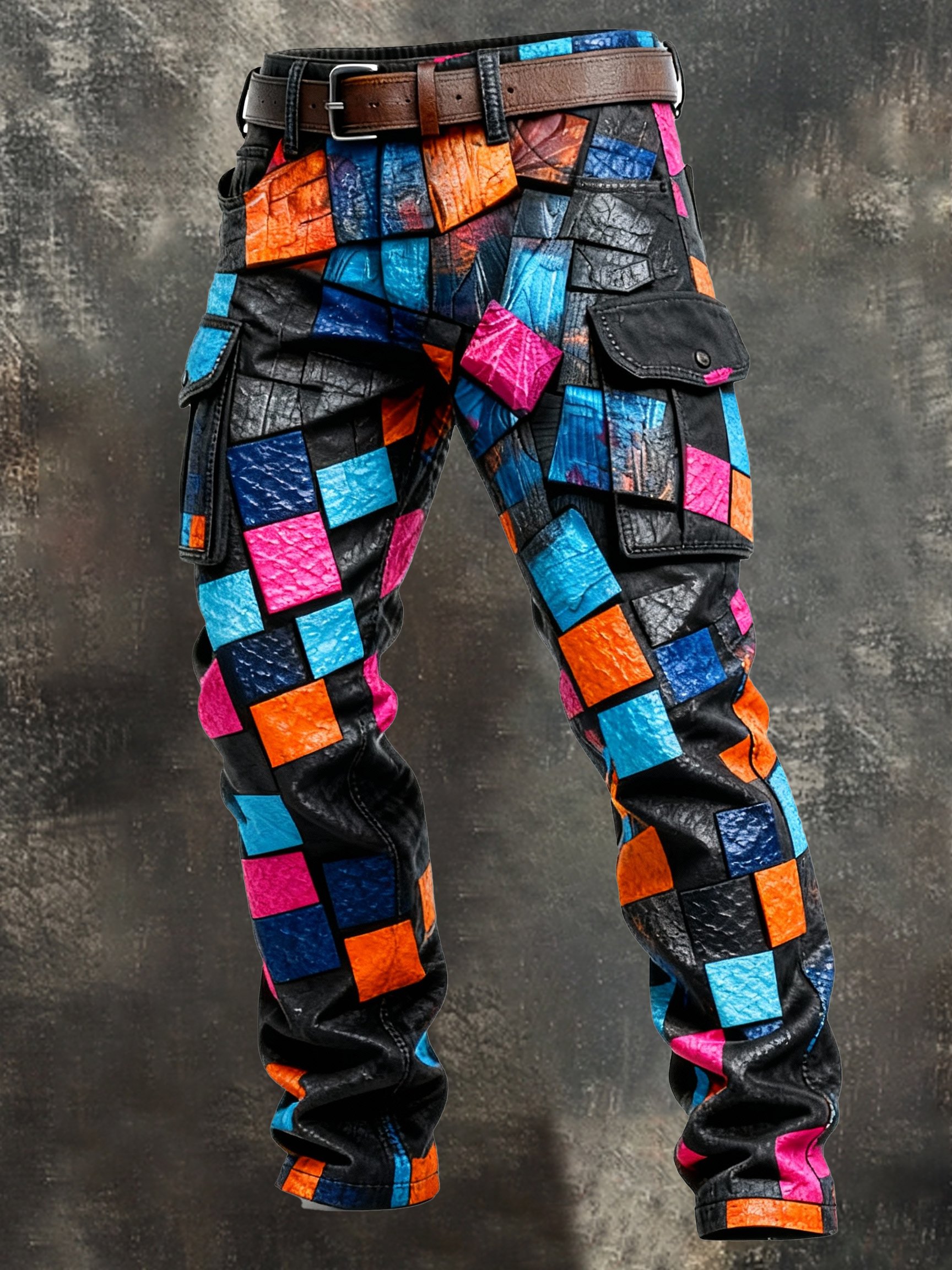 Distressed Pocket Pants