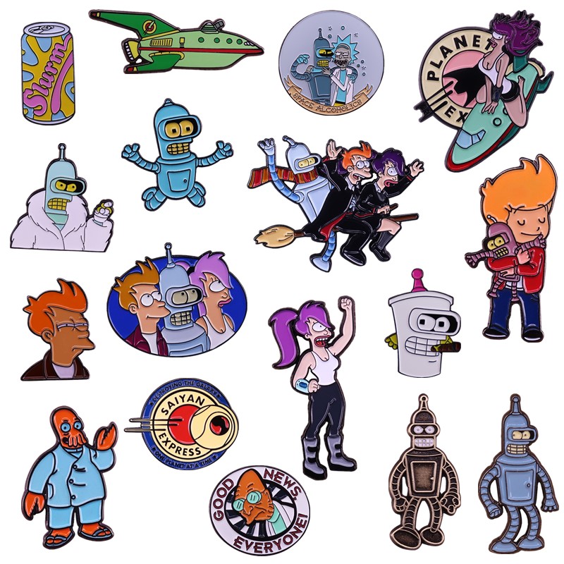 Futurama American comedy cartoon Philip J. Fry and Turanga Leela ...