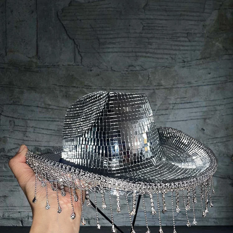 Disco Ball Cowgirl/Cowboy Hat 【Buy 2 get free shipping&Box packing】