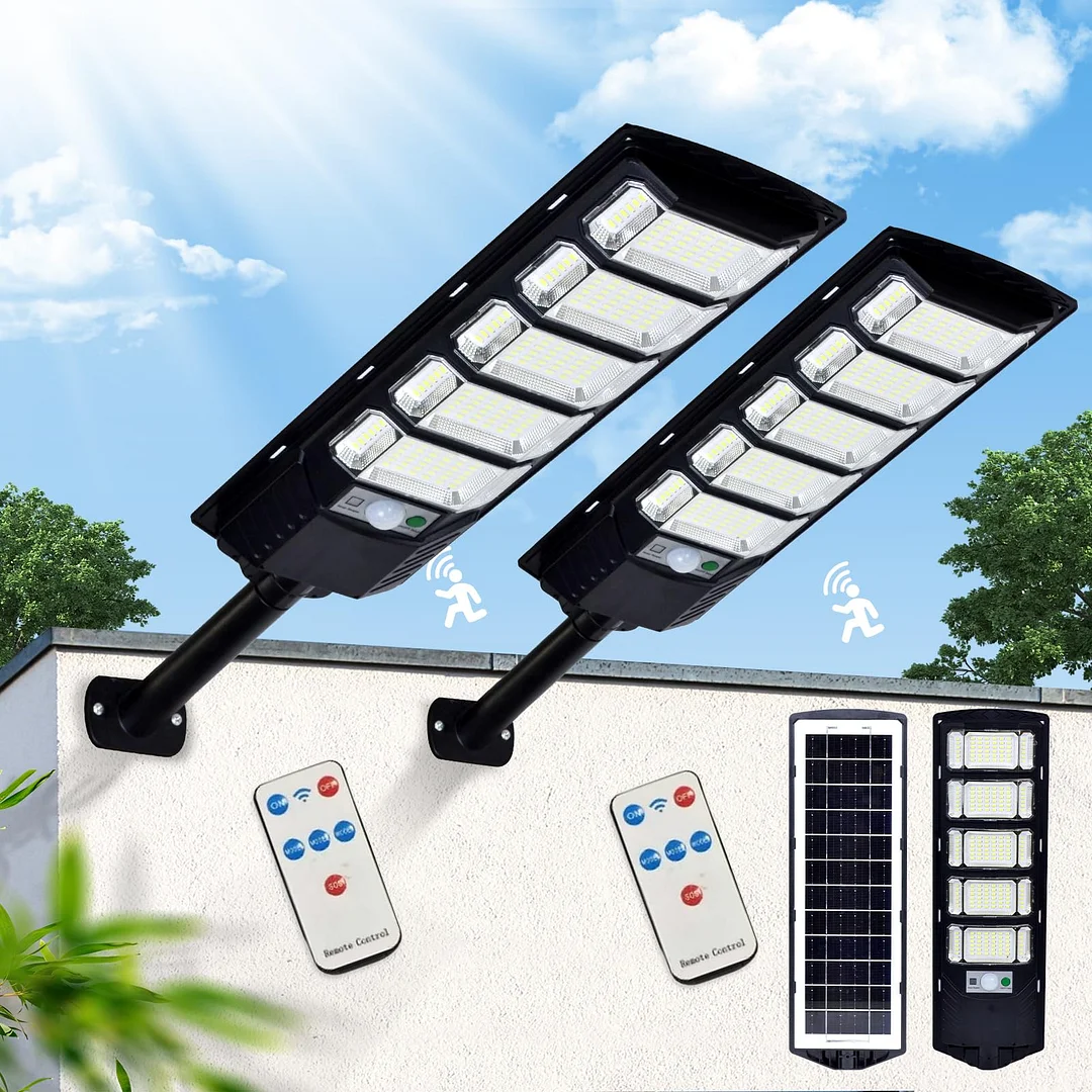 Sakerplus Solar Street Lights Outdoor Waterproof