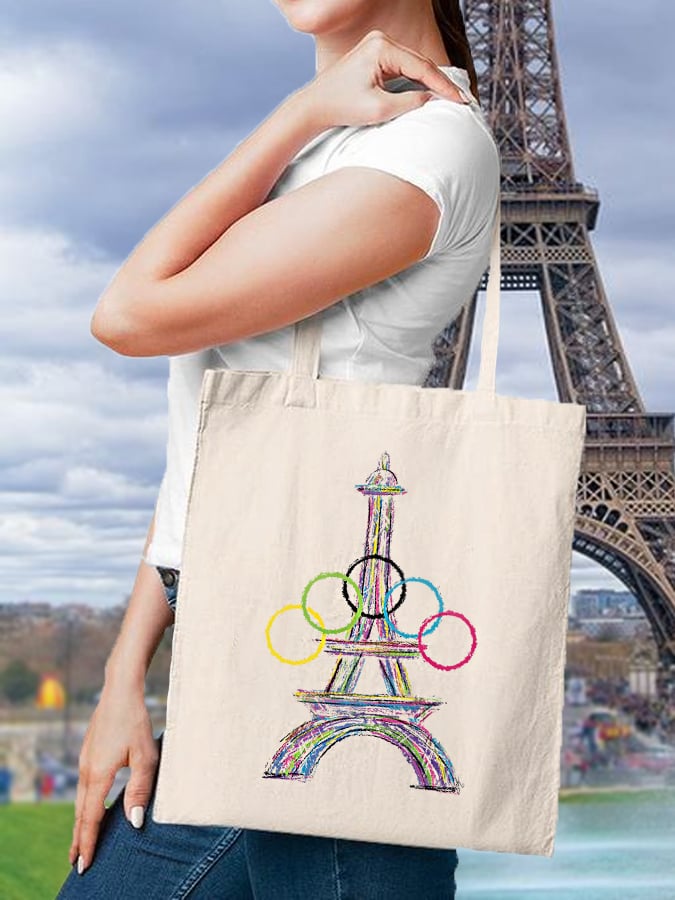 2024 Paris Olympics Games Eiffel Tower Bag