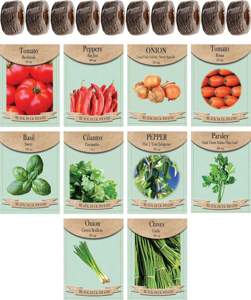 10 Variety Salsa Garden Seeds Kit Pack – Grow Your Own Fresh Ingredients