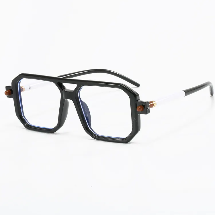 New Popular Square Retro Style Sunglasses Double Beam Pilot Sun Glasses ...