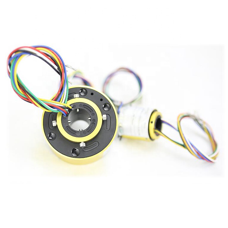 Through Bore Electrical Slip Ring Rotate Conductive Energization ...