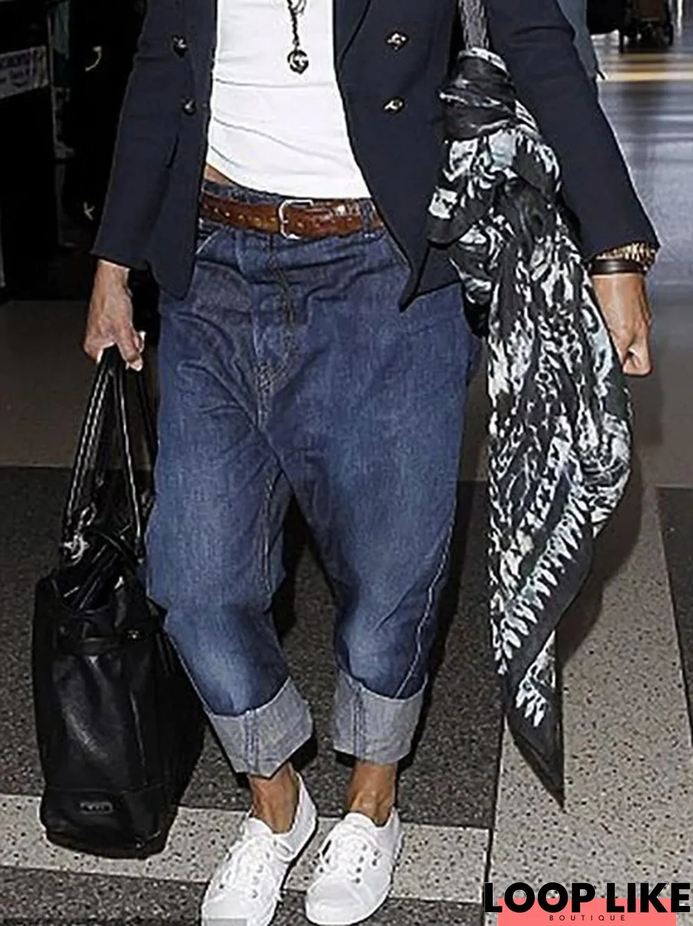 Cozy Plus Size Denim Jeans Jeans