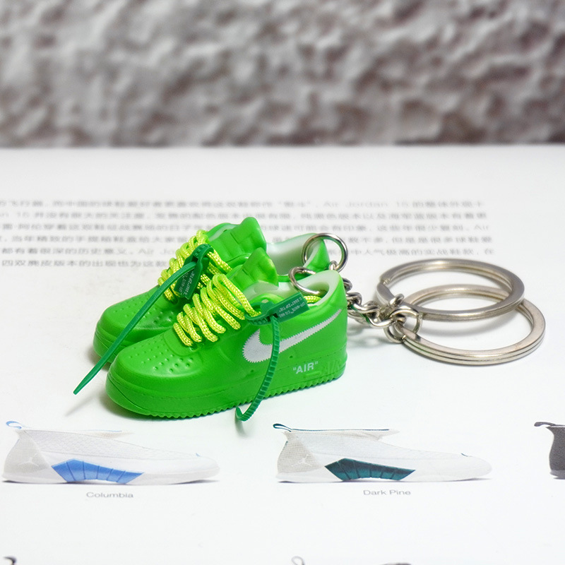 Air Force 1 x Off-Whit "Green" - Sneakers 3D Keychain