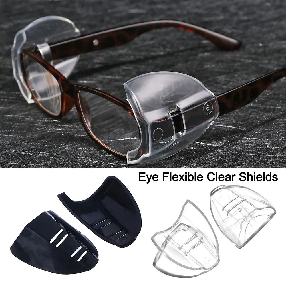 Glasses Protector Eye Flexible Clear Shields Side Safety Goggles ...