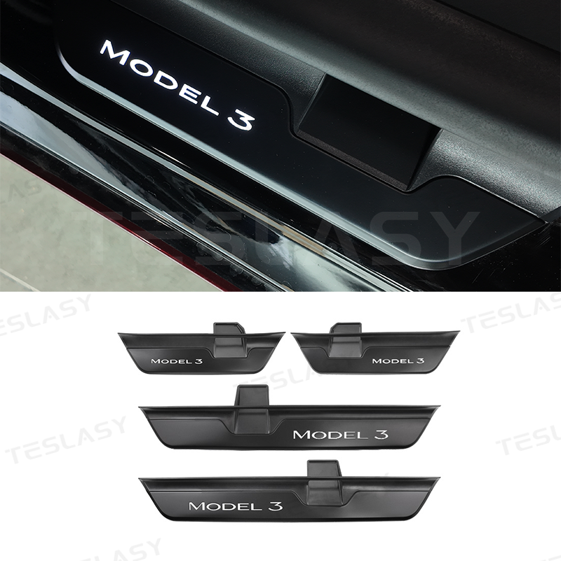 Tesla Model 3 Highland Illuminated LED Door Sills – Premium Accessories ...