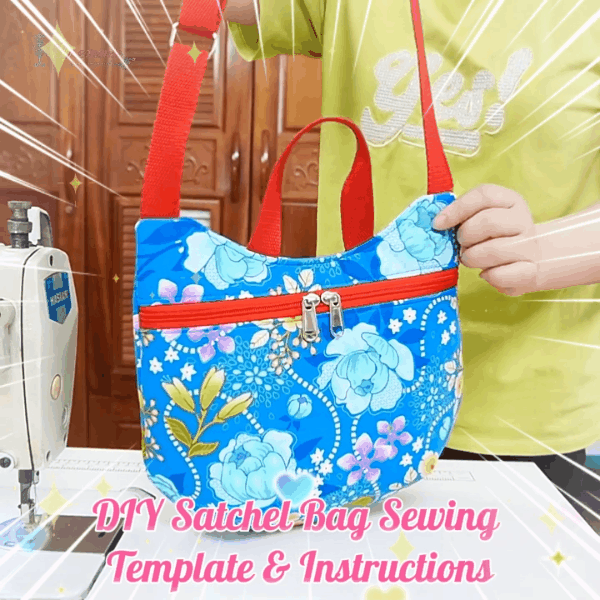 DIY Satchel Bag Sewing Template & Instructions
