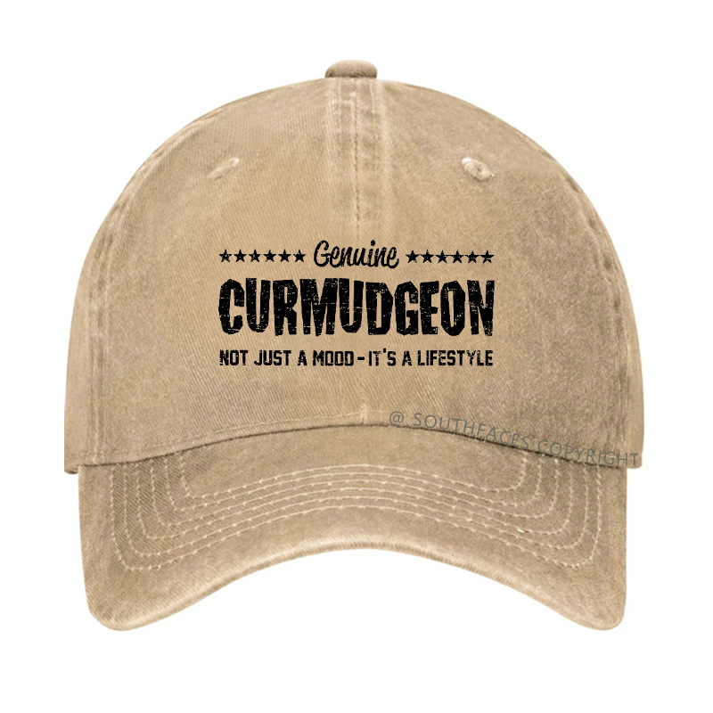 Genuine Curmudgeon Not Just A Mood-It's A Lifestyle Hat-Custom Your Name