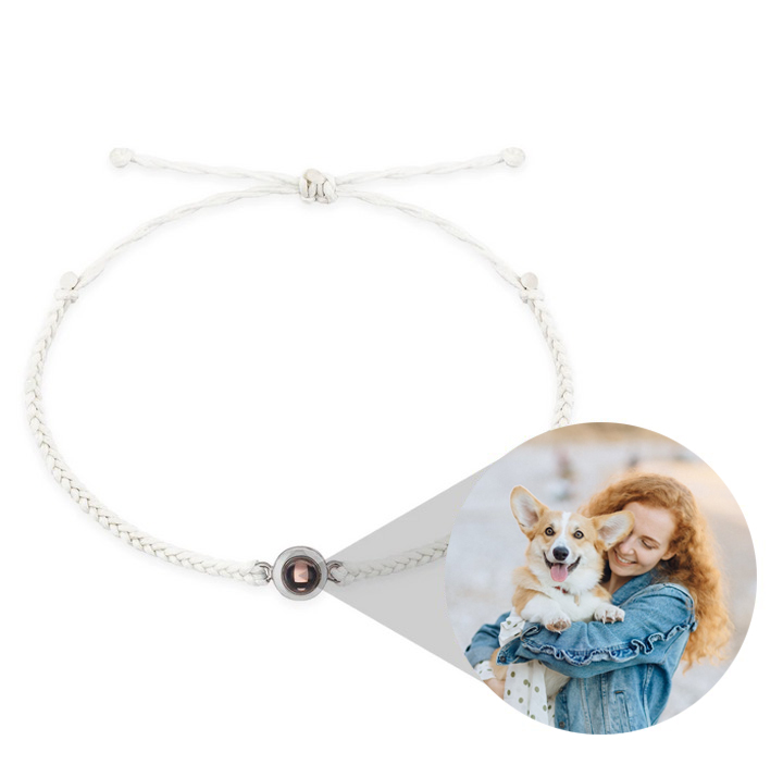 New Projector Custom Personalized Circle Photo Bracelet For Women And Men