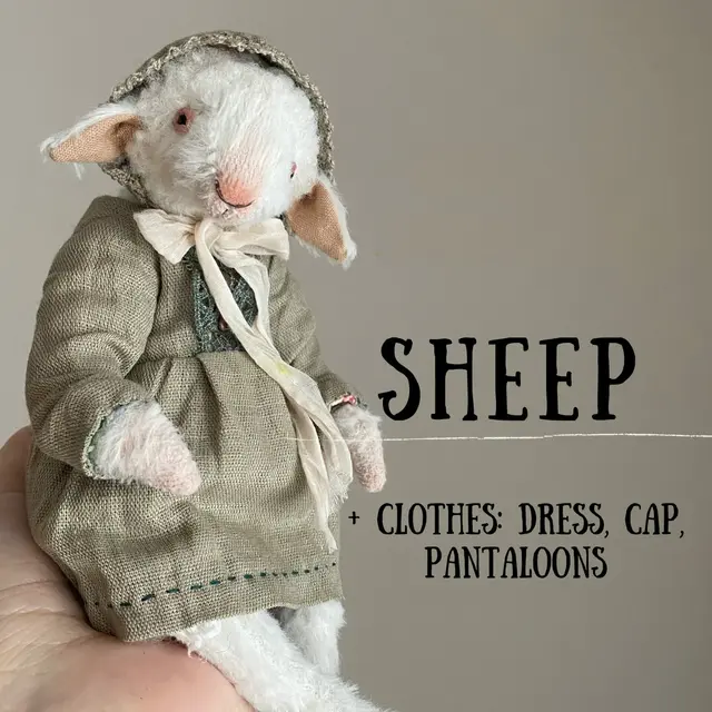 DIY Teddy Sheep With Clothes Template Set- With Instructions